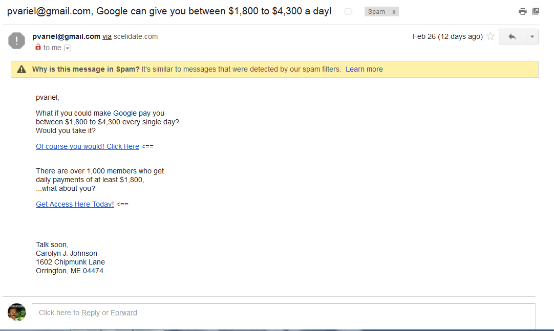 Google spam video letter - Philipscom Associates